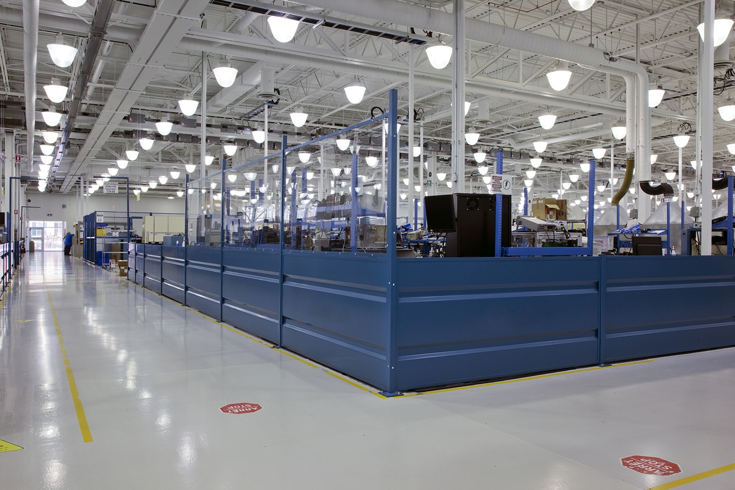 Sheet Metal and Lexan Sheet Partitions - Concept Storage Solutions